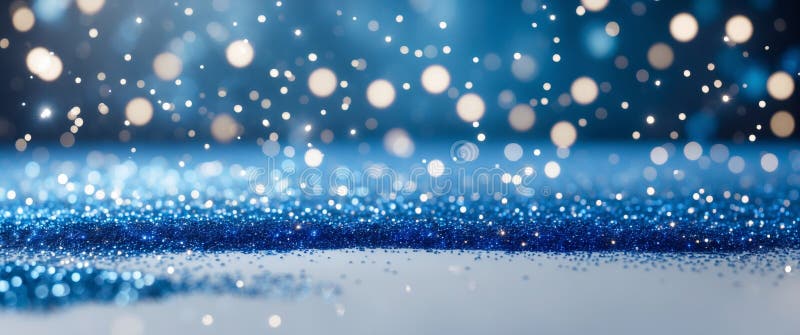Vibrant Blue Glitter Effect Creates a Mesmerizing Backdrop for ...