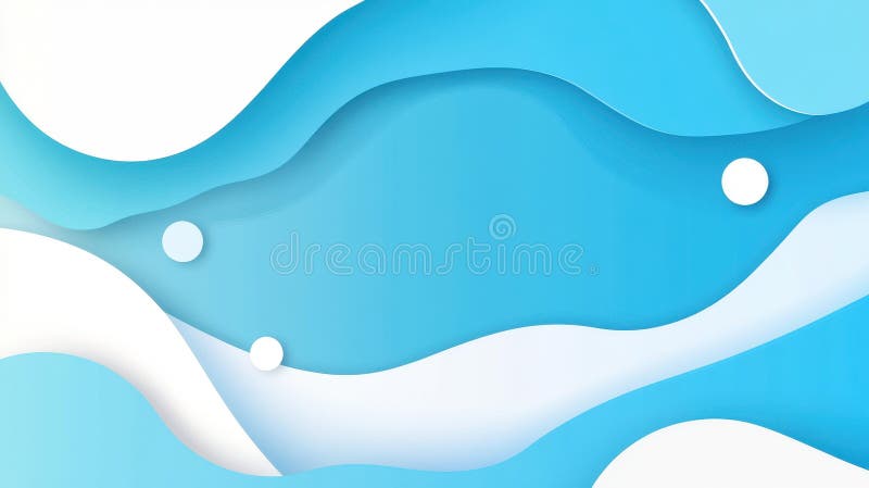 A Vibrant Blue Gradient Background Featuring Modern Flat Illustrations ...