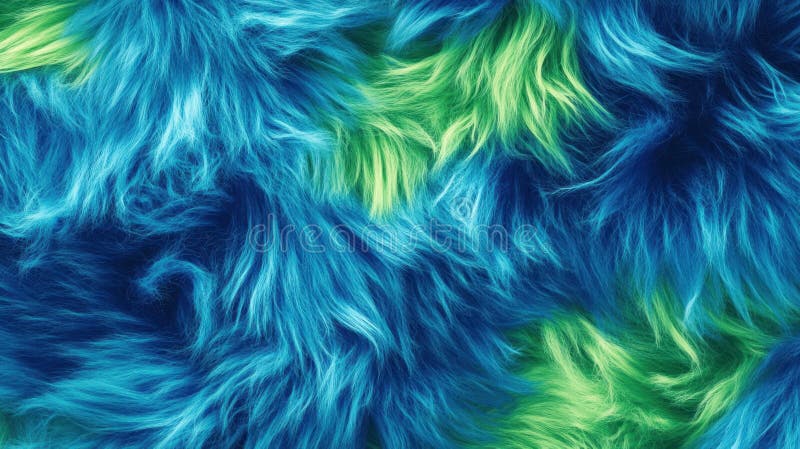 Vibrant Blue and Green Furry Texture Background for Creative Design ...