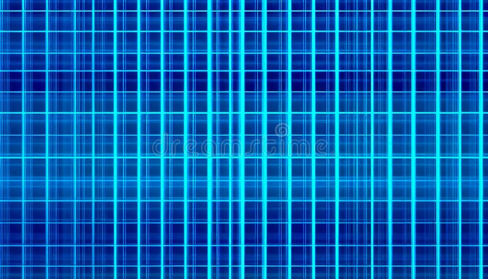 Vibrant Blue Grid Pattern Creating a Sense of Modern Design Stock ...