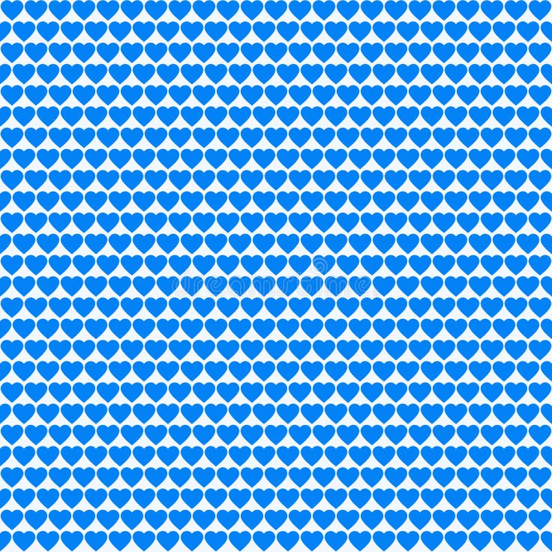 Vibrant Blue Heart Pattern Background, Seamless Background Stock Vector ...