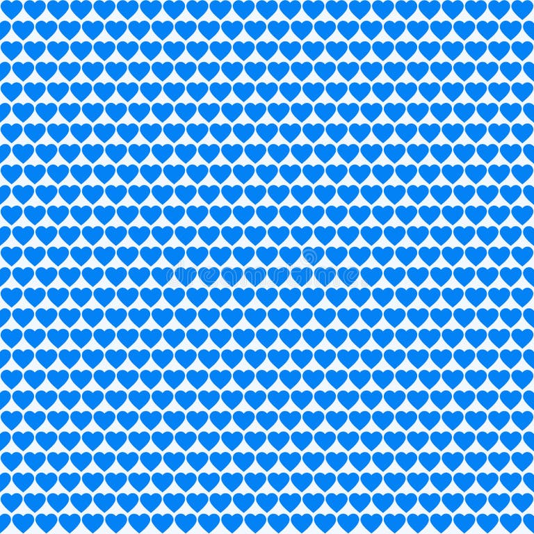 Vibrant Blue Heart Pattern Background, Seamless Background Stock Vector ...