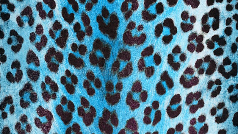 Vibrant Blue Leopard Print Pattern Bold & Exotic Animal Fur Design ...