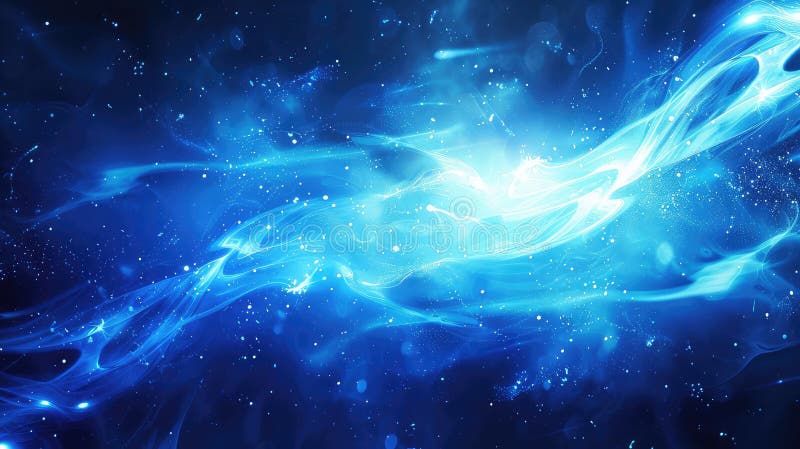 Vibrant Blue Light Filter with Futuristic Elements Stock Image - Image ...