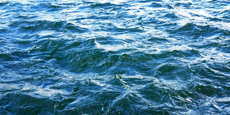 Vibrant Blue Ocean Waves Capturing Dynamic Movement Stock Illustration ...