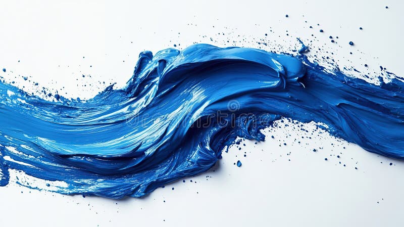 Vibrant blue paint splash stock image. Image of dynamic - 370698335
