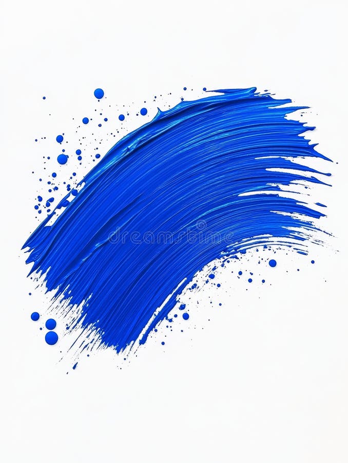 A Vibrant Blue Paint Stroke Texture Symbolizing Energy Creativity ...