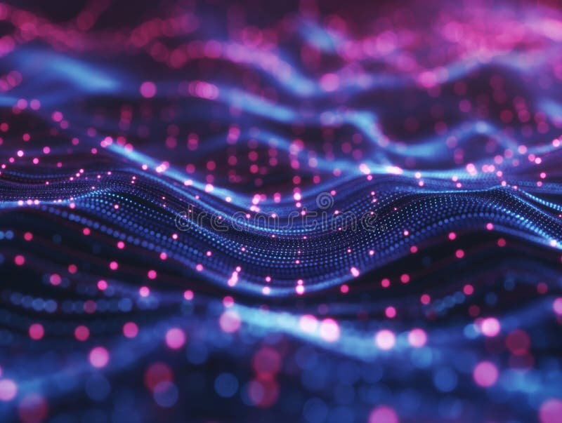 Abstract Digital Landscape stock image. Image of pink - 310309389