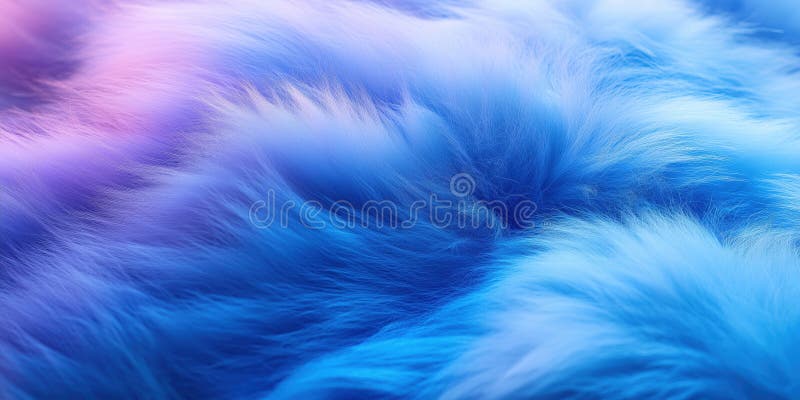 Vibrant Blue and Purple Fluffy Texture Resembling Soft Fur or Fabric ...