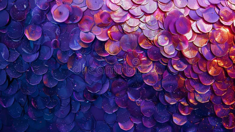 Vibrant Blue and Purple Sequin Background with Textured Pattern Stock ...