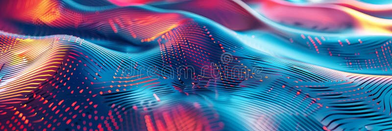 Vibrant Blue and Red Abstract Digital Noise Pattern Background Stock ...