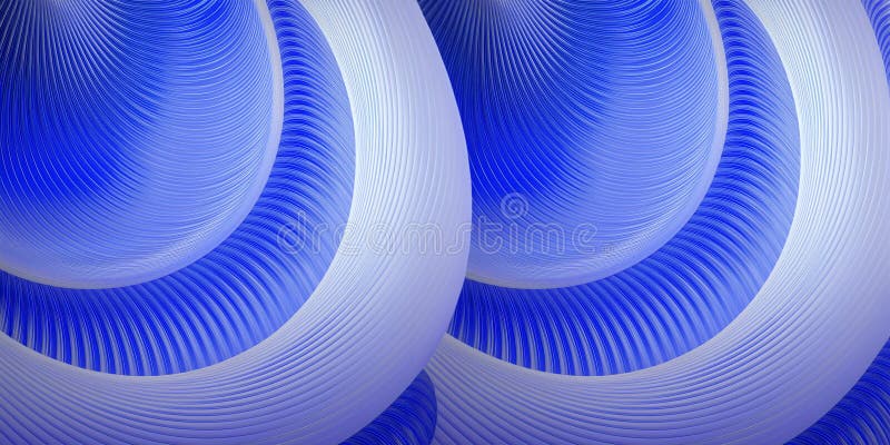 Abstract Blue Spiral Patterns Flowing in a Digital Design Stock ...