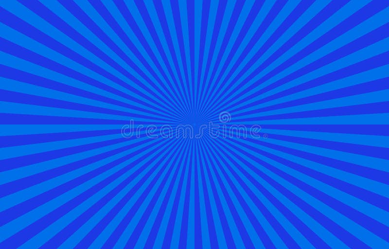 Vibrant Blue Sunburst Pattern Background Stock Vector - Illustration of ...