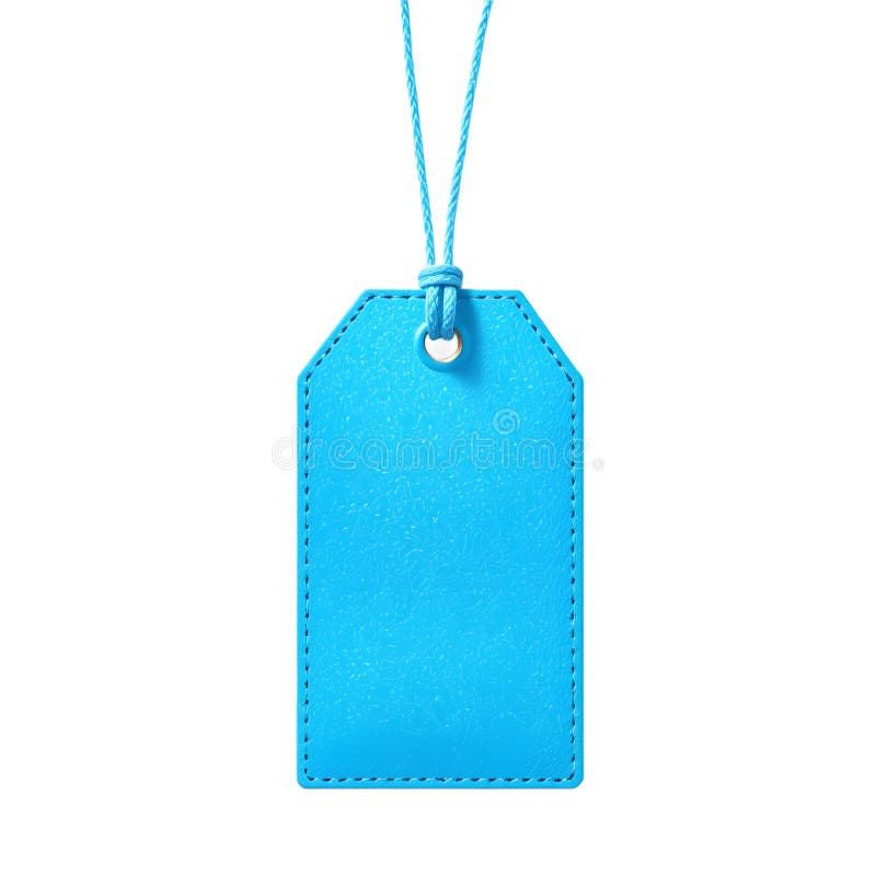 Vibrant Blue Tag with Smooth Surface and Secure Tie for Labeling Stock ...