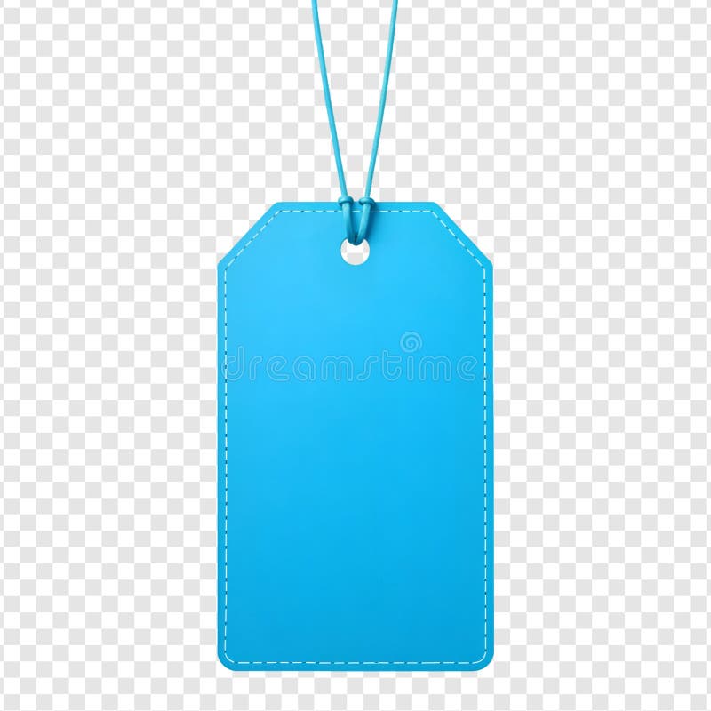 Vibrant Blue Tag with Secure Tie for Labeling and Organization on ...