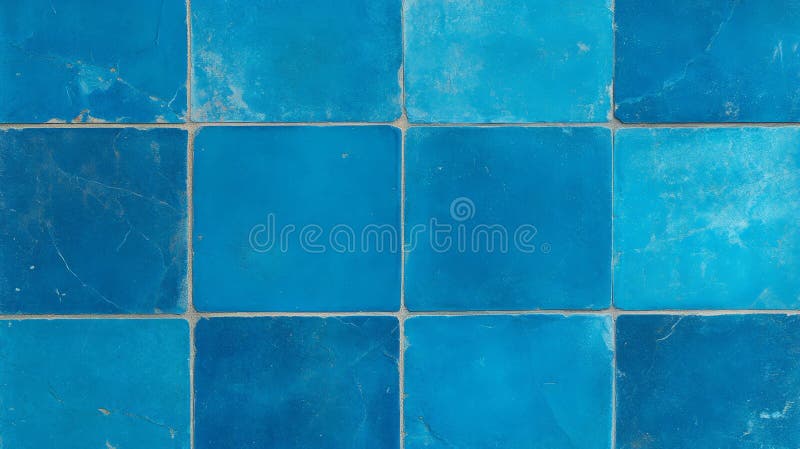Vibrant Blue Tile Pattern for Interior Design and Decoration Stock ...