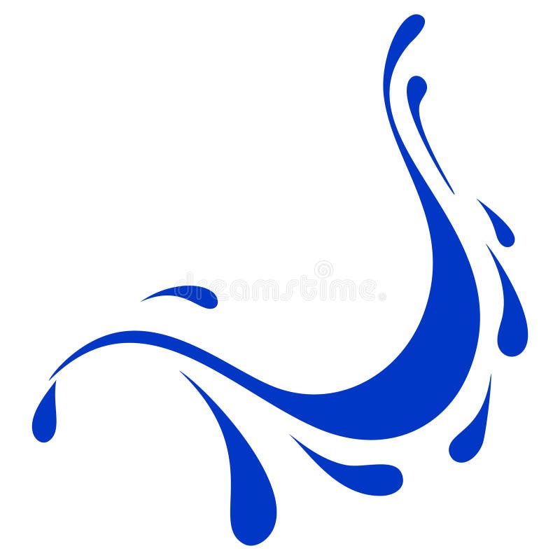 Vibrant Blue Water Splash Template for Fresh Brand Identity Stock ...