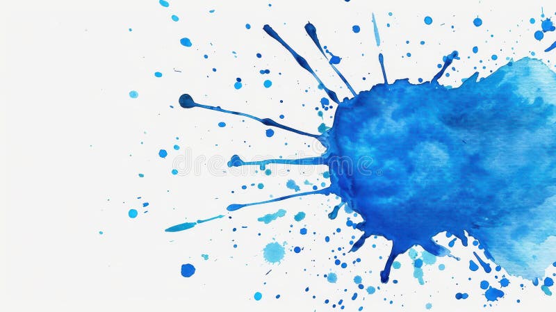 Vibrant Blue Watercolor Splash Design in Vector Format Stock ...