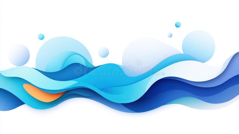A Vibrant Blue Wave Design Element Adding a Modern Touch To Any ...