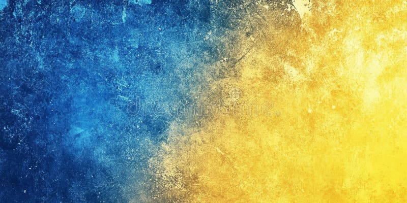 Vibrant Blue and Yellow Grainy Gradient Abstract Background, with a Noise Texture, Designed for ...