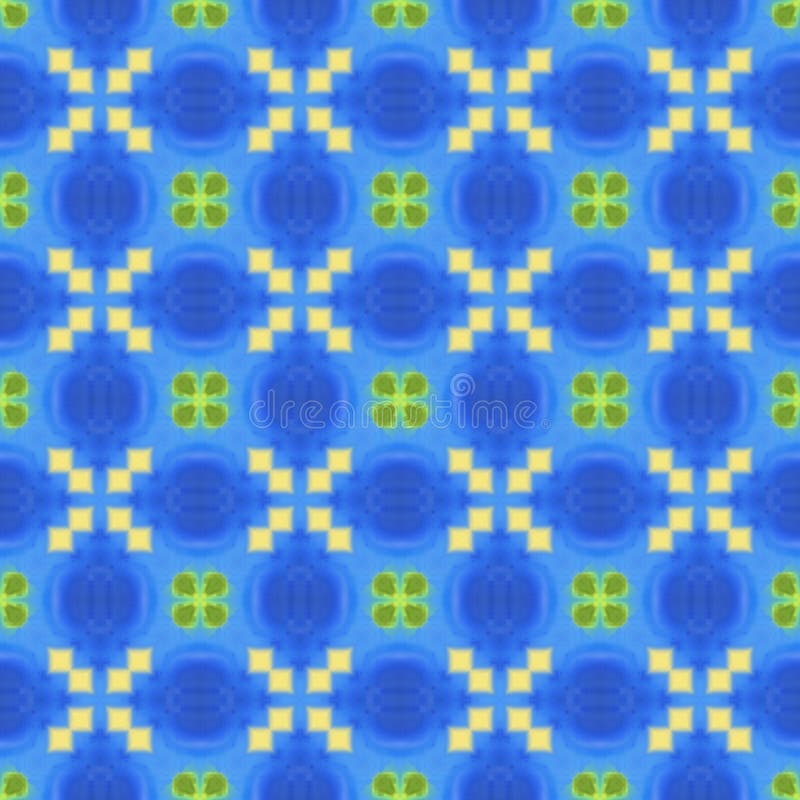 Vibrant Blue, Yellow, and Green Seamless Texture Pattern Stock ...