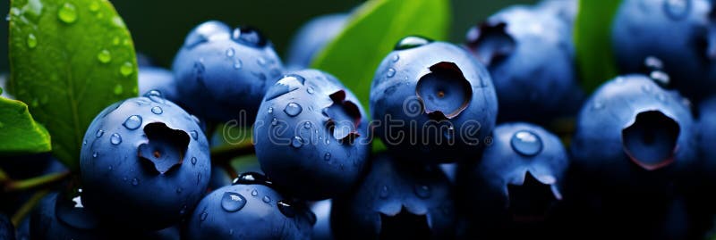 Vibrant Blueberry Macro Background. Perfect for Eye-catching Banners ...