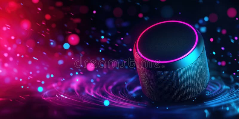 Vibrant Bluetooth Speaker with Colorful LED Lights and Dynamic Sound ...