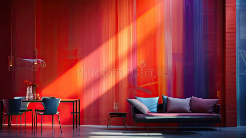 Vibrant Blurred Wall Texture Interior Stock Illustration - Illustration ...