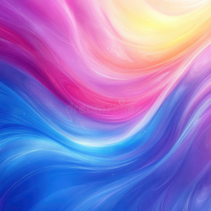A Vibrant, Blurry Wave Pattern Creates a Mesmerizing and Colorful ...