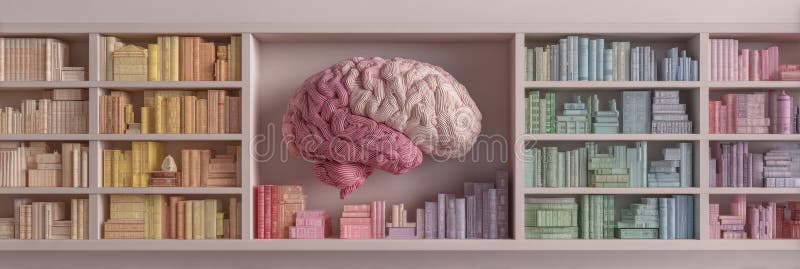 Bookshelf Transforms into a Colorful Brain Representing Knowledge and ...
