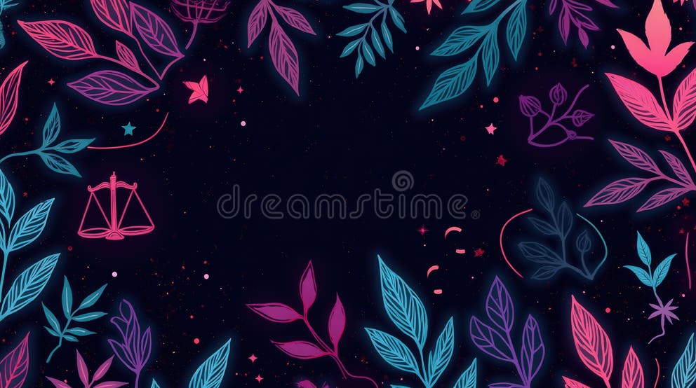 A Vibrant Border Design Surrounds a Central Space with an Array of ...