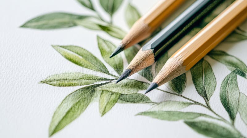 A Vibrant Botanical Illustration Workshop with Pencils, Watercolor ...