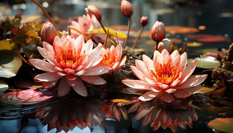 A Vibrant Bouquet of Flowers in a Tranquil Garden Scene Generated by AI ...