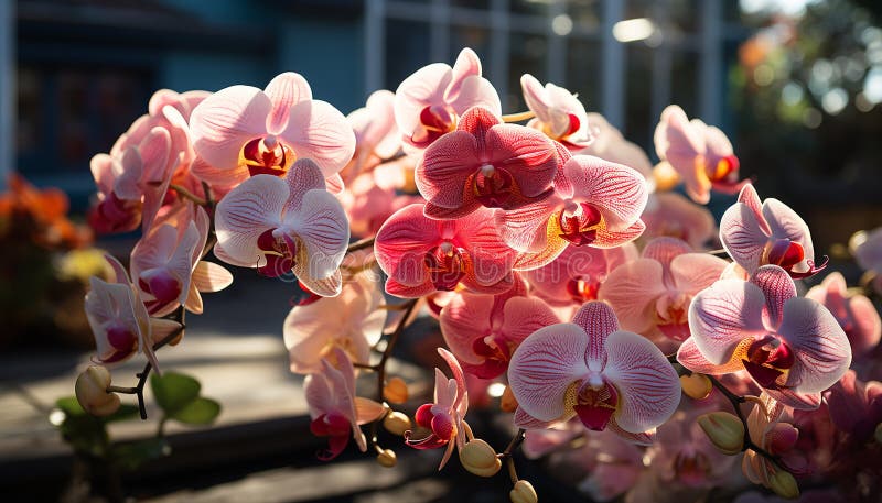 A Vibrant Bouquet of Multi Colored Orchids Brings Nature Elegance ...