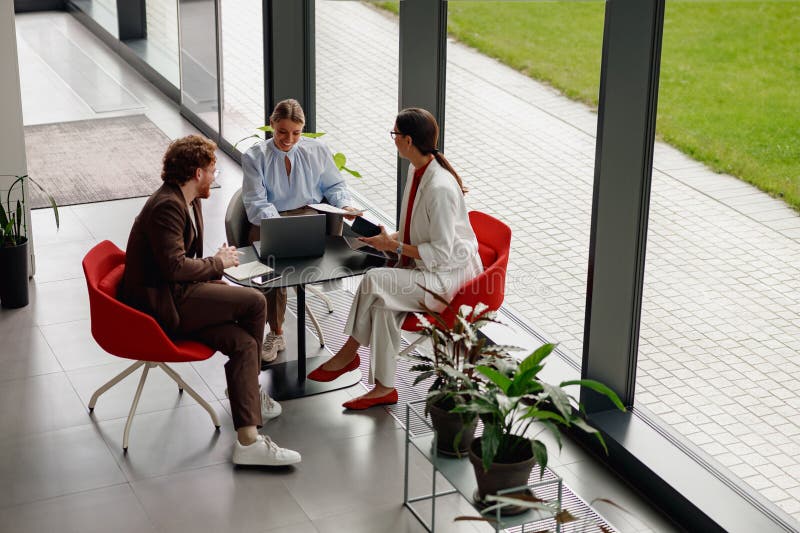 Join Our Collaborative Business Meeting in a Modern Office Designed for ...