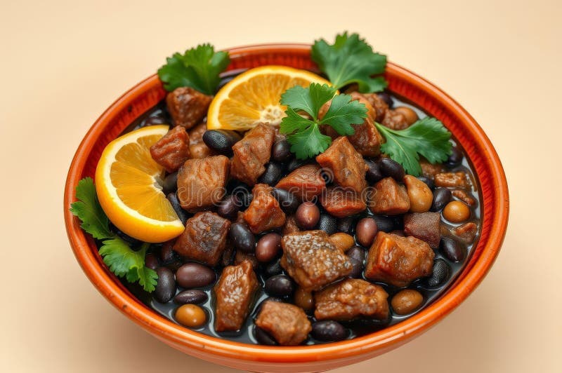 Vibrant Brazilian Feijoada Delight Stock Illustration - Illustration of ...