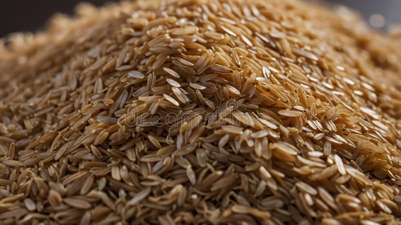 Vibrant and Bright View of Brown Rice in Cinematic Clo Ai Generated ...