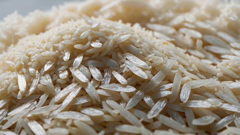 Vibrant and Bright View of White Rice in Cinematic Clo Ai Generated ...