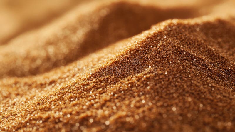 Vibrant Brown Ground Cinnamon, Macro Shot, Mounded, Side Angle, Light ...
