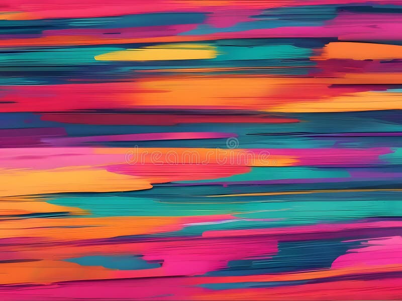 Vibrant Brush Strokes: Bold and Colorful Background Stock Illustration ...