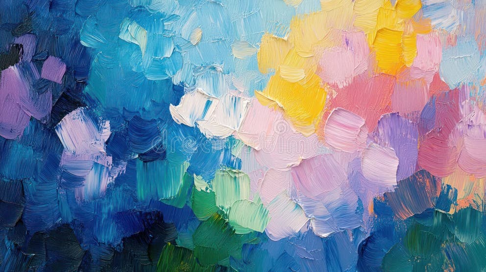 Vibrant Brushstroke Textures: Dynamic Layers of Colorful Energy for ...