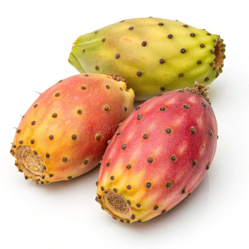Prickly Pears Isolated on White Background Stock Illustration ...