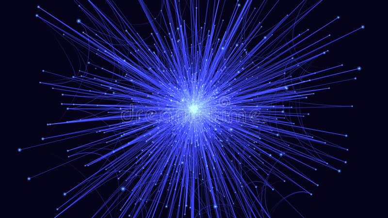 Radiating Burst of Light with Circular Dot Pattern Stock Video - Video ...