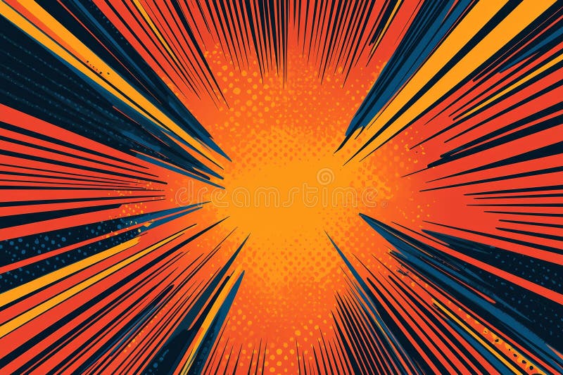 Vibrant Burst of Colorful Pop Art Background Stock Illustration ...