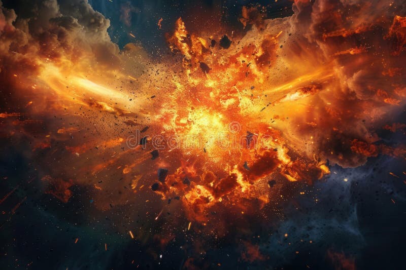 Vibrant Burst. Explosive Abstract Background Concept Stock Illustration ...