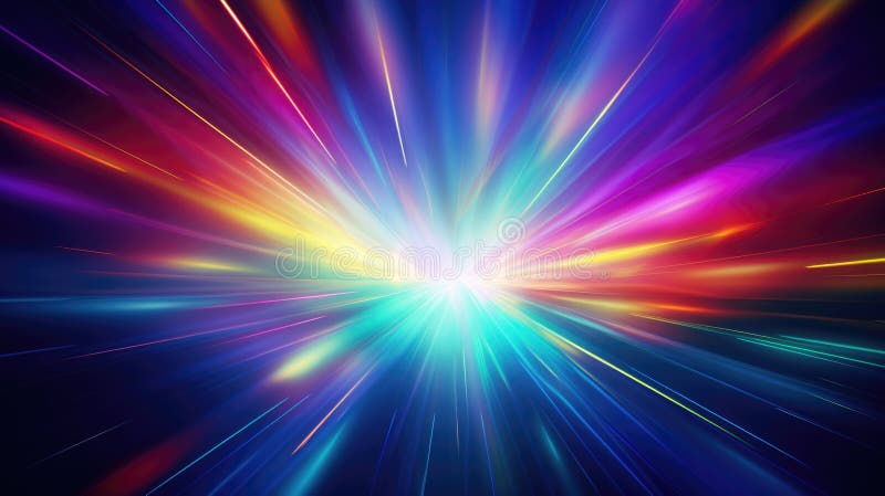 Vibrant Burst of Light Against a Dark Backdrop, Perfect for Adding a ...