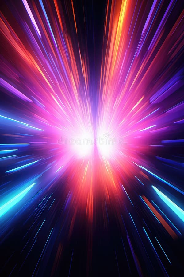 Vibrant Burst of Light in a Dimly Lit Room. Perfect for Adding a Pop of ...