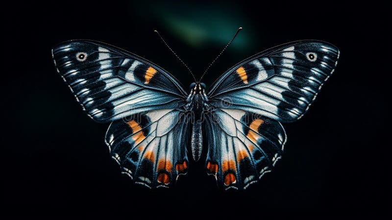 Vibrant Butterfly. Close-up of a Colorful Butterfly with Striking ...