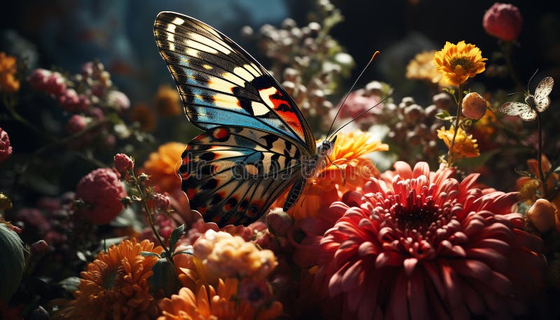 Vibrant Butterfly stock photo. Image of vibrant, rock - 74523258