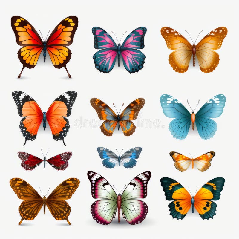 Vibrant Butterfly Illustrations: Hyper-realistic Animal Art with ... Vibrant Butterfly Illustrations: Hyper-realistic Animal Art with ...